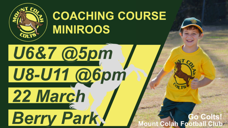 MiniRoos Coaching Course | Mount Colah Football Club